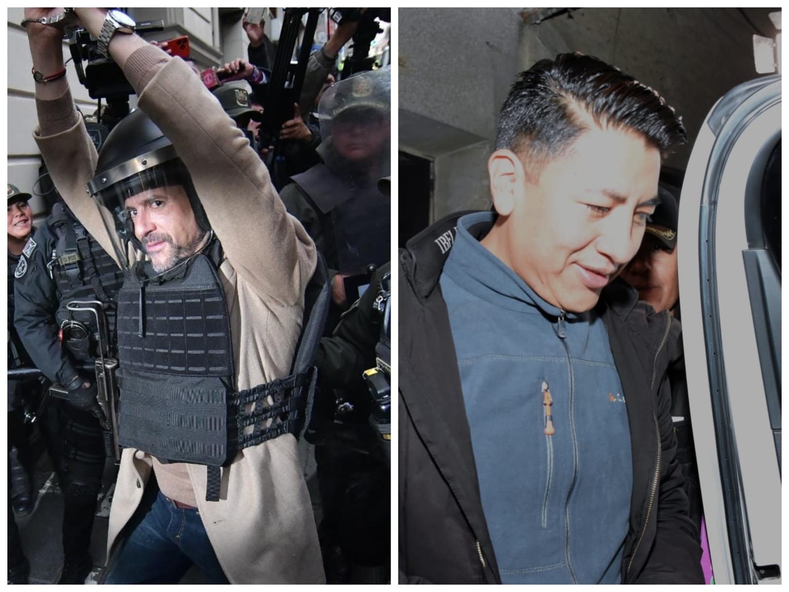 Camacho y Pumari llegan al TDJ para su audiencia de juicio oral por el caso Golpe de Estado I ...