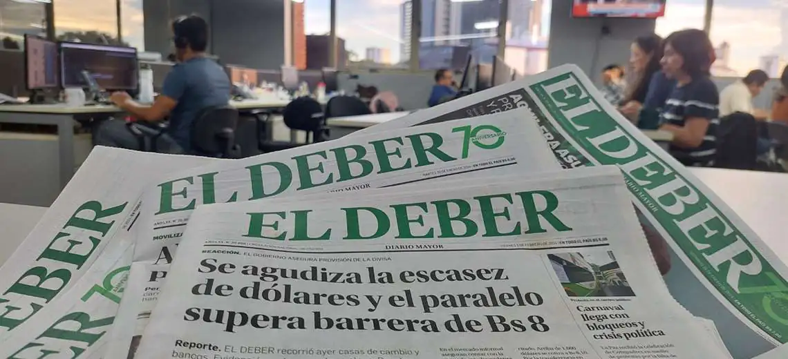 Se reporta el cambio de propietarios del diario El Deber - La Razón