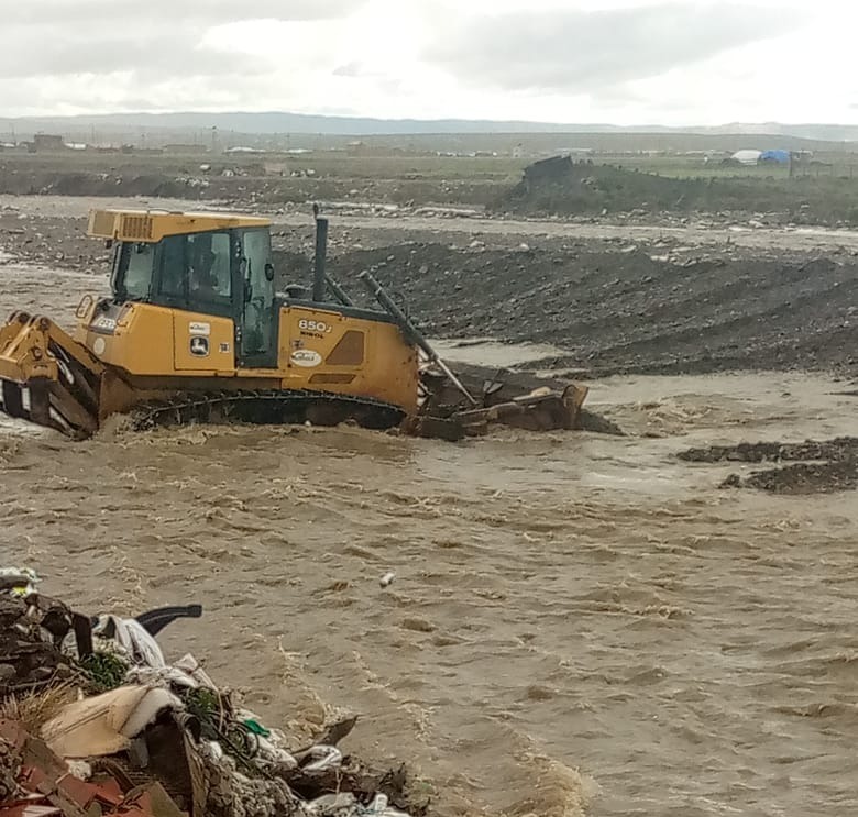 Las lluvias causan problemas en cuatro de los cinco ríos de El Alto