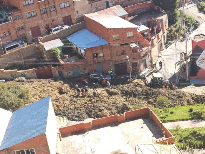 Cinco viviendas son evacuadas por deslizamiento en Niño Kollo