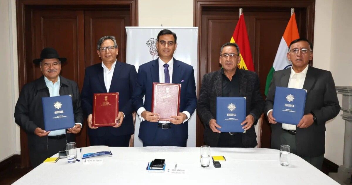 India y Bolivia firman cinco proyectos de impacto rápido para ...
